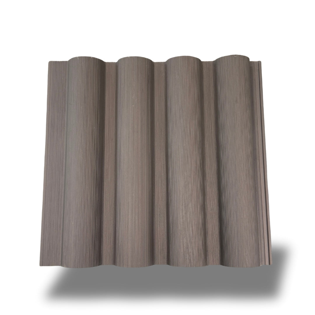 Luxury Round Cladding 2.9m length - Charcoal- composite cladding ...